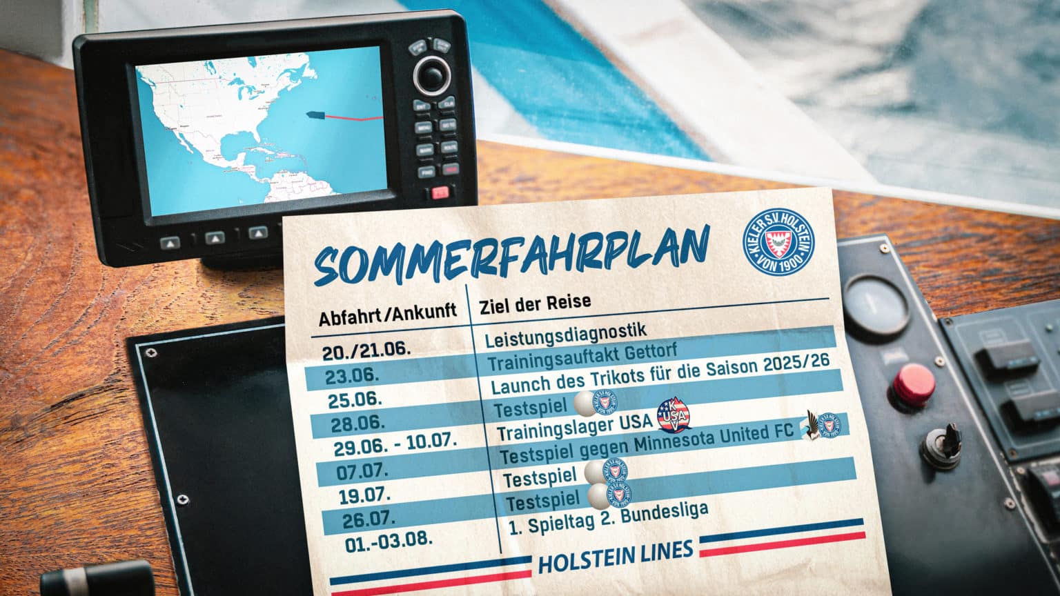 Der Sommerfahrplan der Störche zur Saison 2025/26 - Kieler Sportvereinigung Holstein von 1900 e. V.